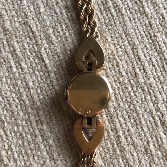 Vintage | Accessories | Vintage Rope Braided Gold And Ruby Watch | Poshmark